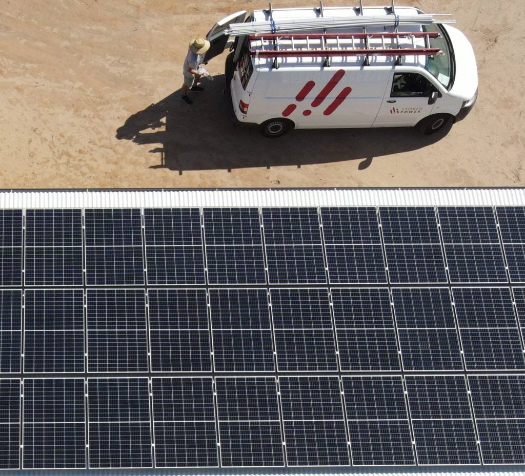 Huge Solar Power System at Logan - Stored Solar Power